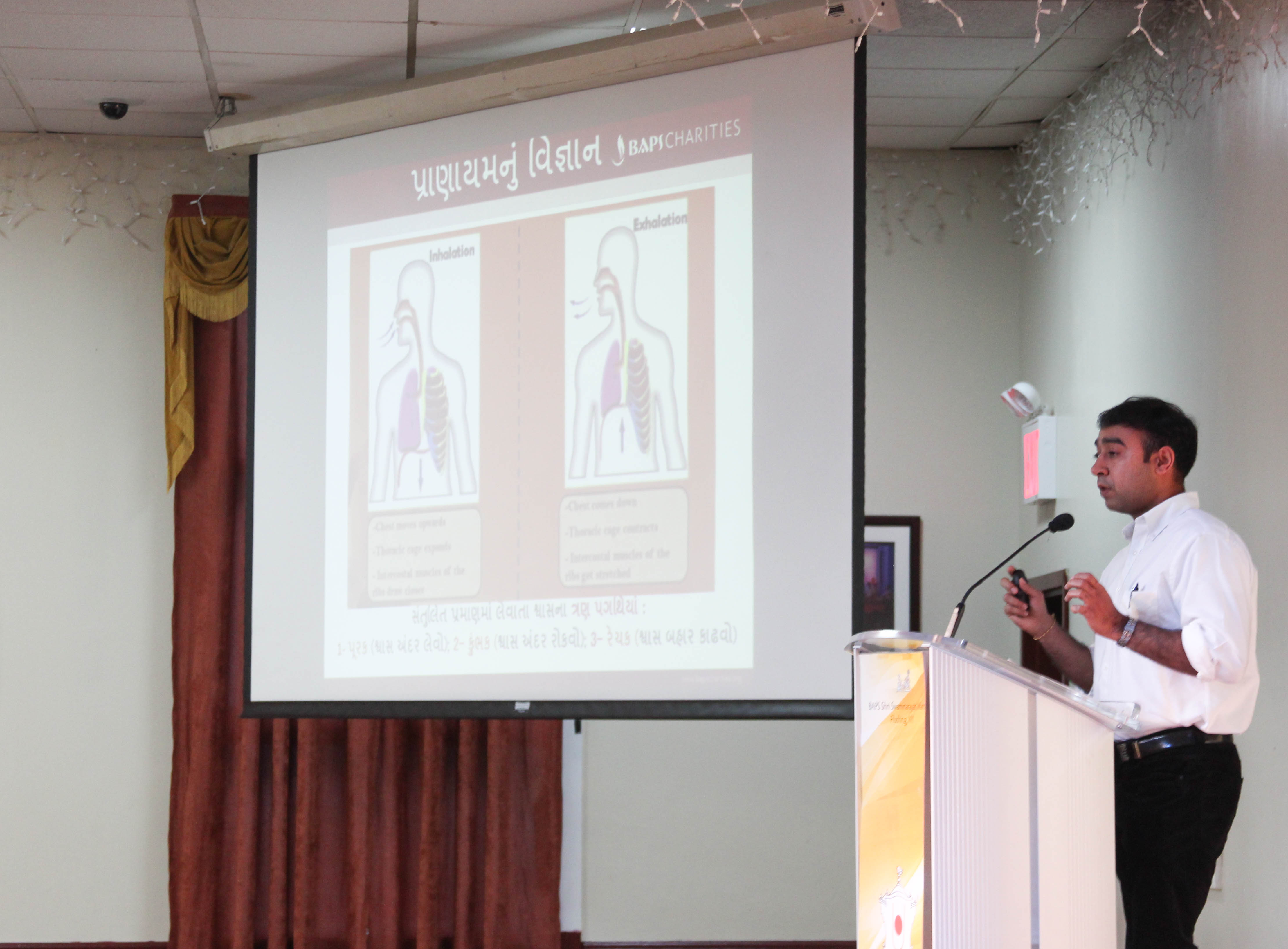 Health Awareness Lecture on Pranayam in New York, NY • BAPS Charities