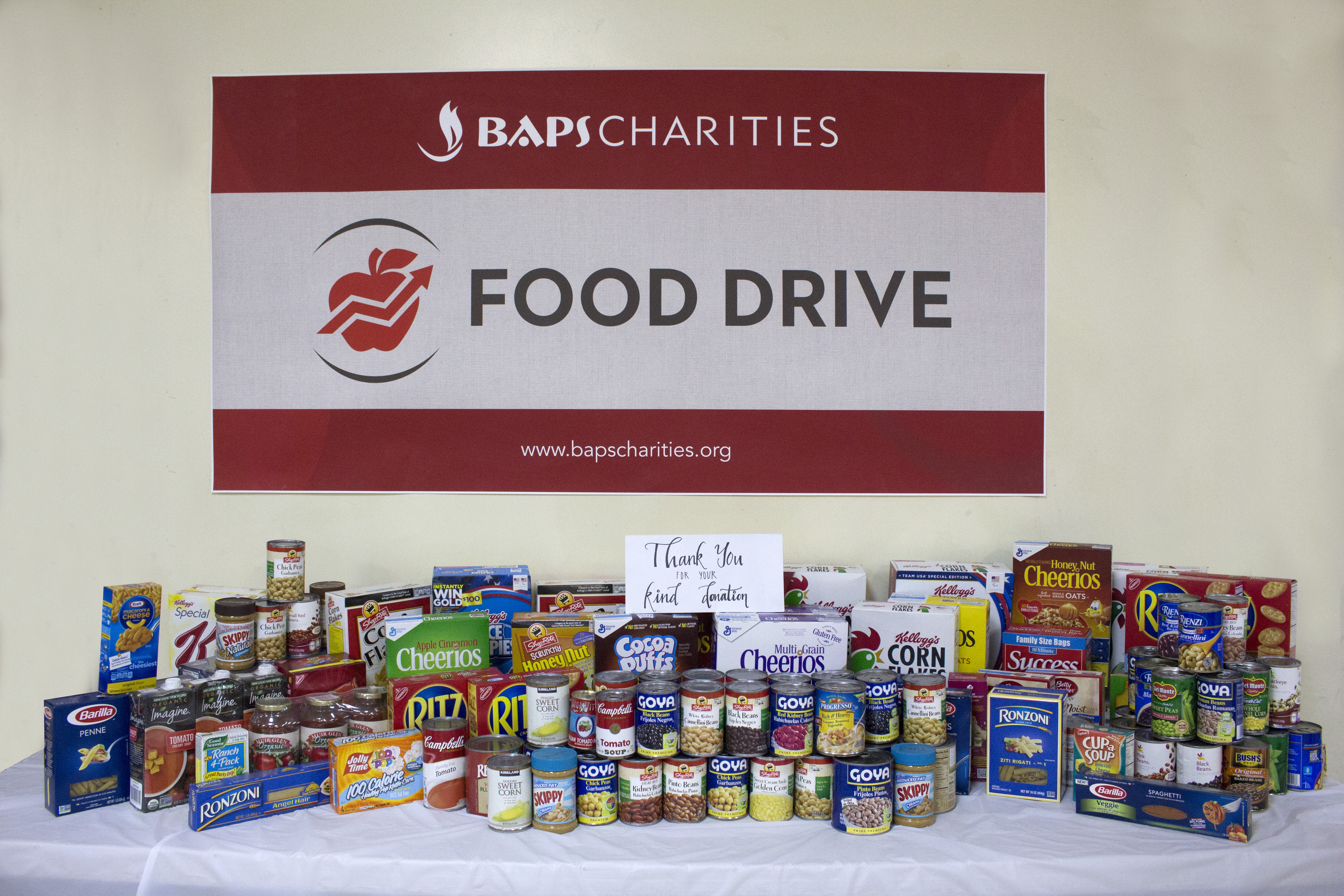 Food Drive 2016 in Clifton, NJ • BAPS Charities