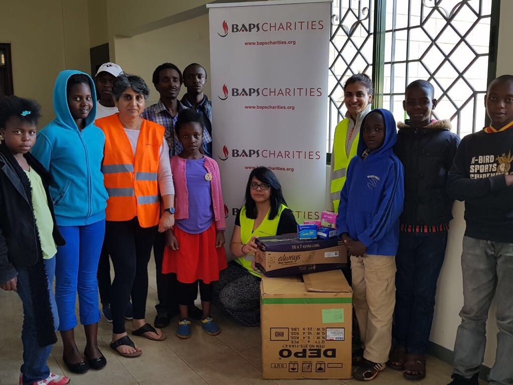 Sanitary pads Donation - November 2017, Nairobi • BAPS Charities