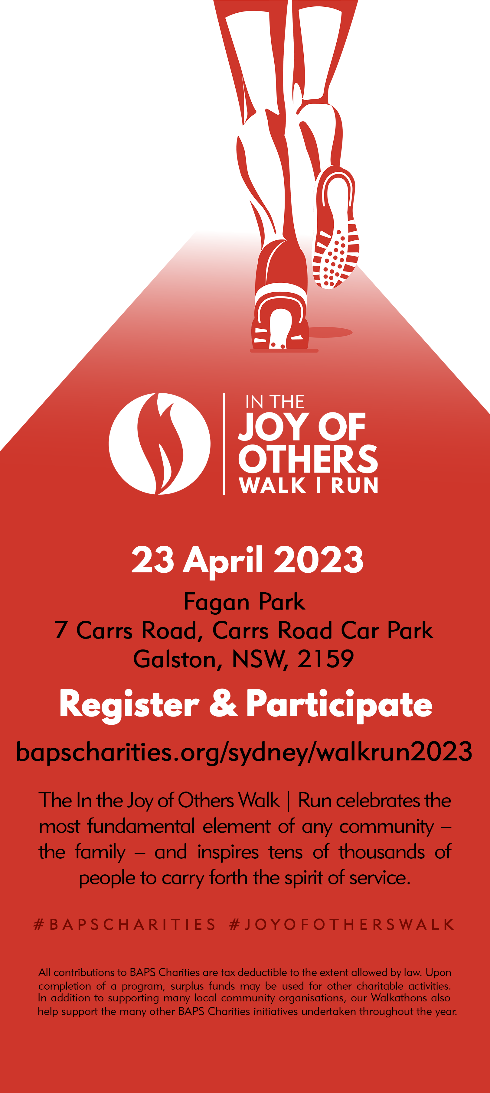 In the Joy of Others Walk | Run 2023 - Sydney • BAPS Charities