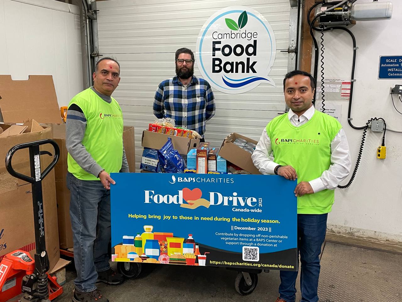 BAPS Charities Food Drive in Cambridge, ON • BAPS Charities