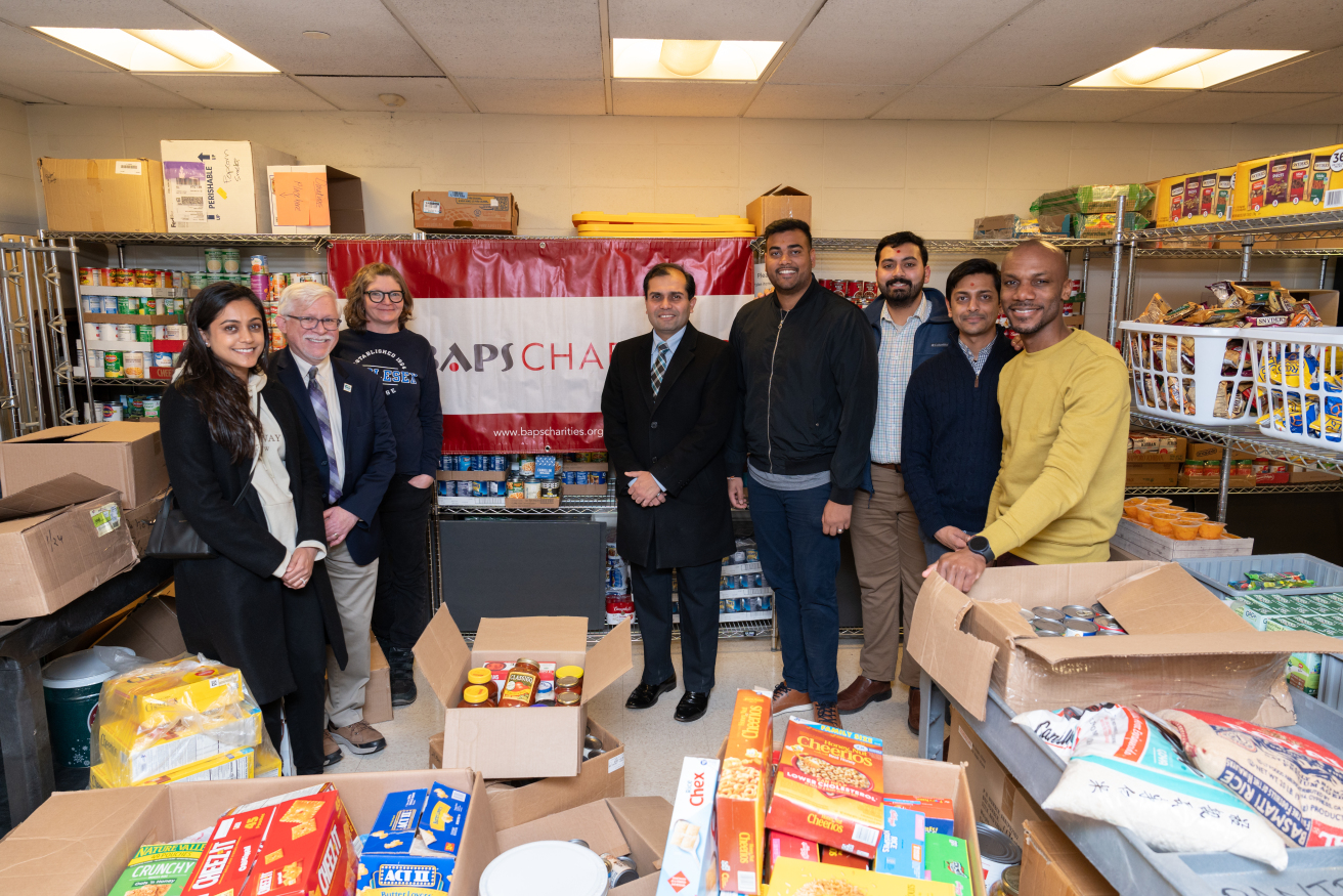 BAPS Charities Donates 630 lbs of Food to MCC Cares Food Pantry in ...