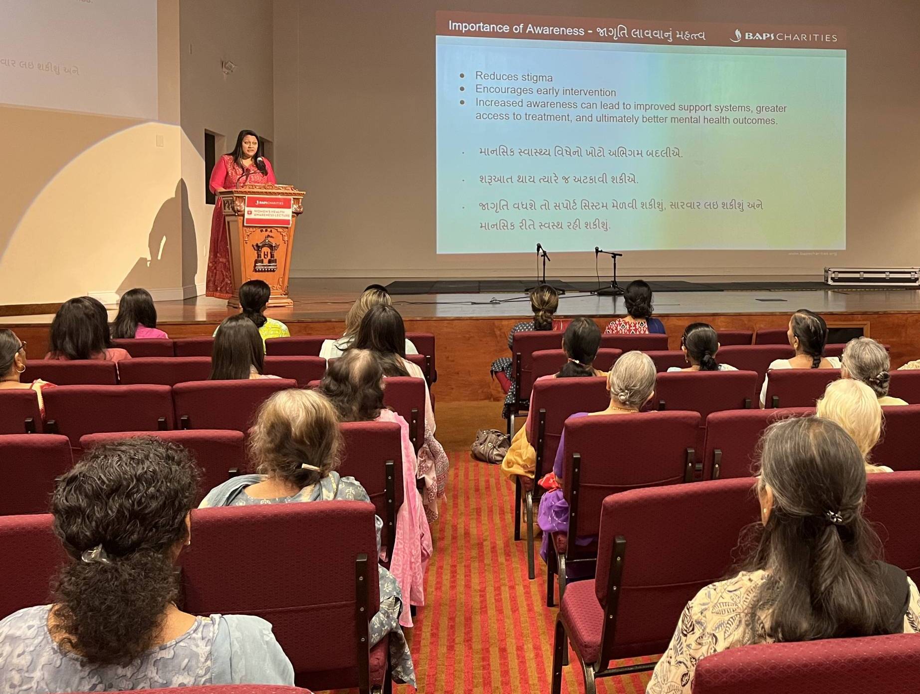 BAPS Charities Holds Women’s Health Lecture on Depression in Miami, FL ...