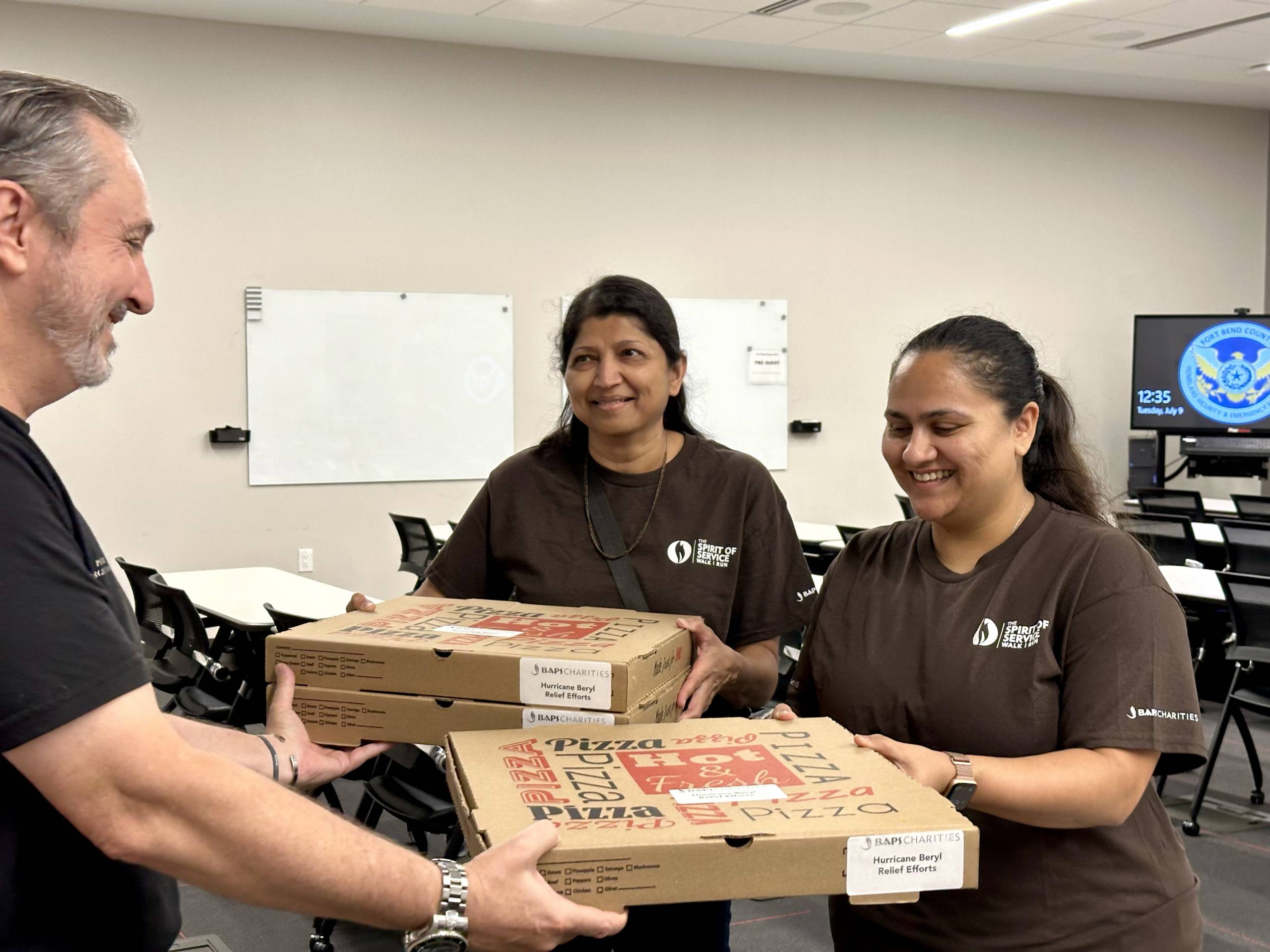 BAPS Charities Hurricane Beryl Relief Efforts in Texas • BAPS Charities
