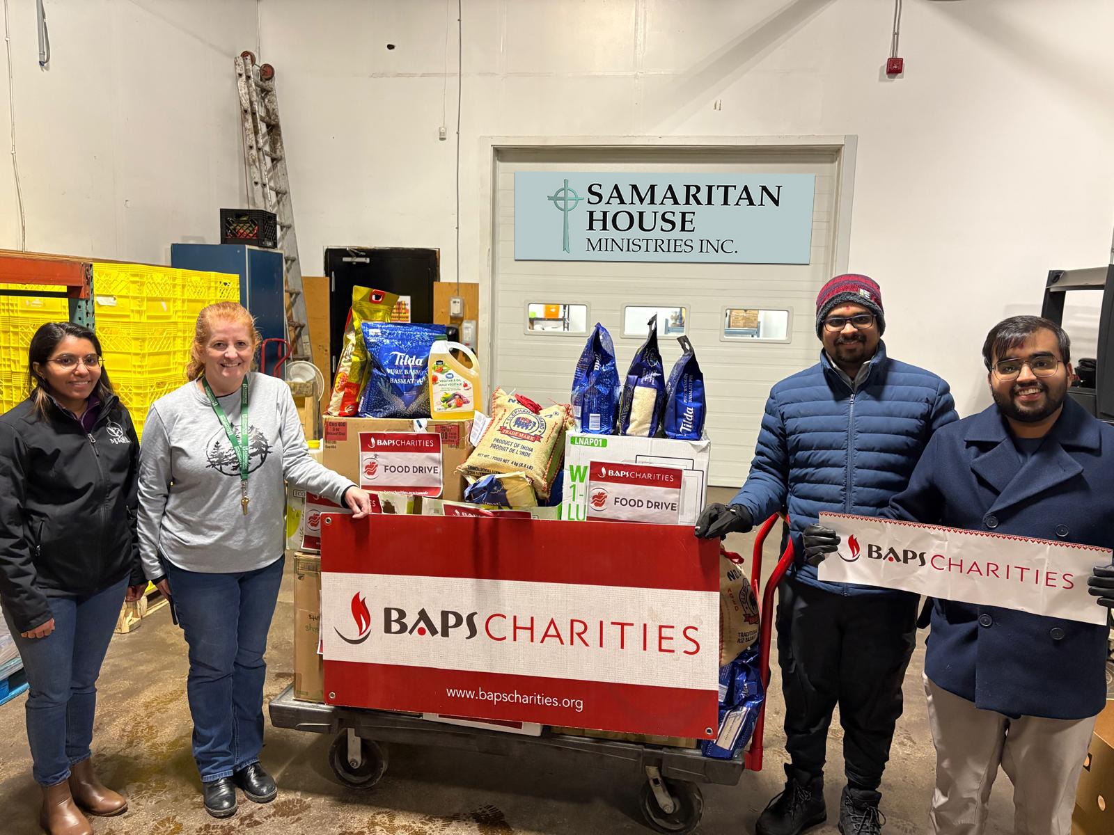 BAPS Charities Donates Over 450 Pounds of Food Items Donated to the ...